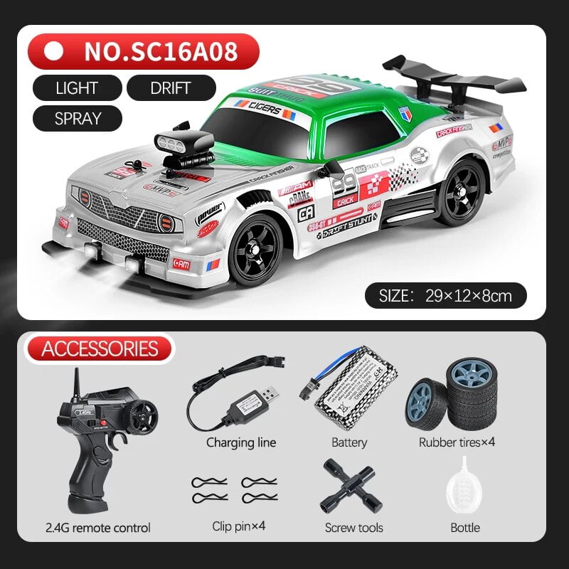 2.4G Drift Rc Cars 4WD RC Drift Car Toy Remote Control GTR Model AE86 ...