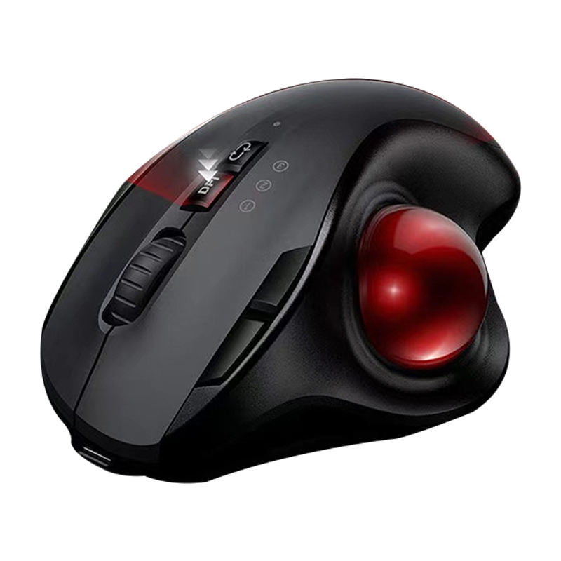 2.4G+Dual Bluetooth Wireless Trackball Mouse, 3-Device Connection ...