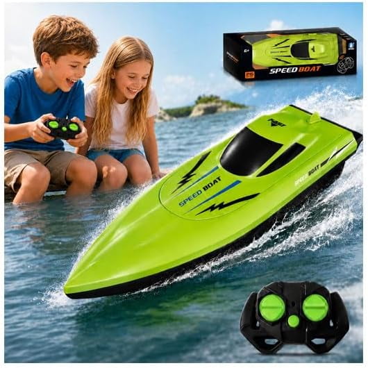 2.4G Dual Motor High Speed RC Boat, Fast Remote Control Boat for Pools ...