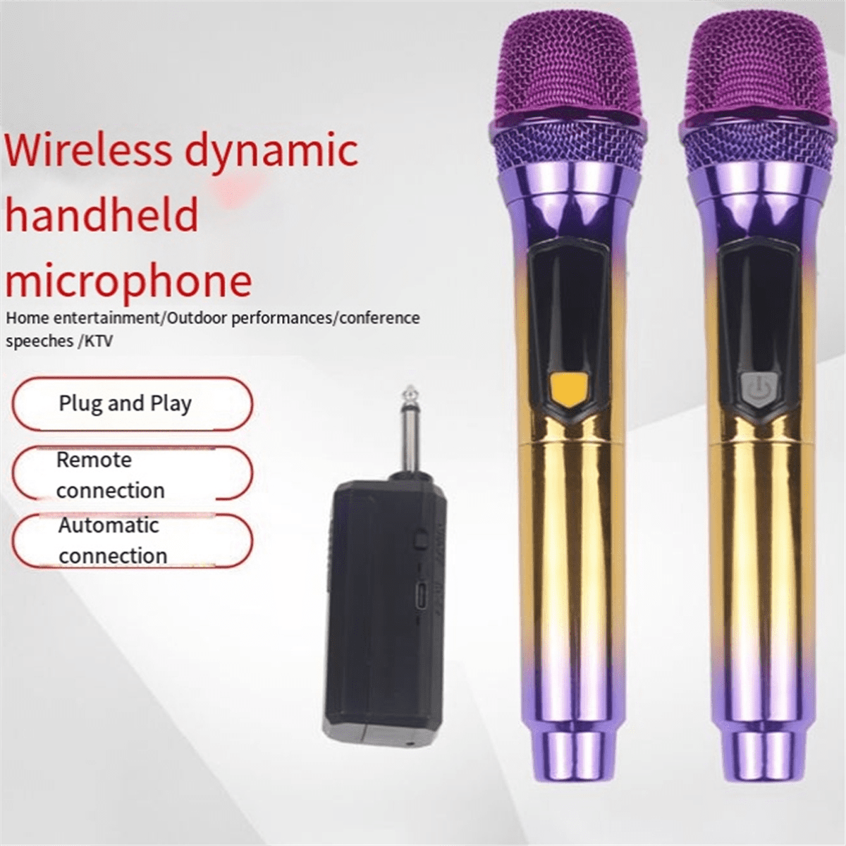 2.4G Dynamic Handheld Wireless Microphone Home Singing Stage ...