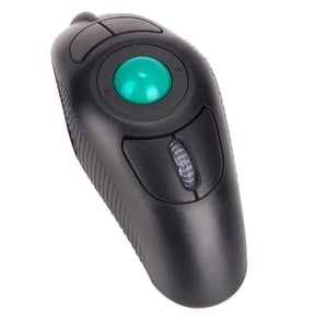 PloutoRich Wireless Handheld Finger Trackball Mouse with Laser Pointer ...