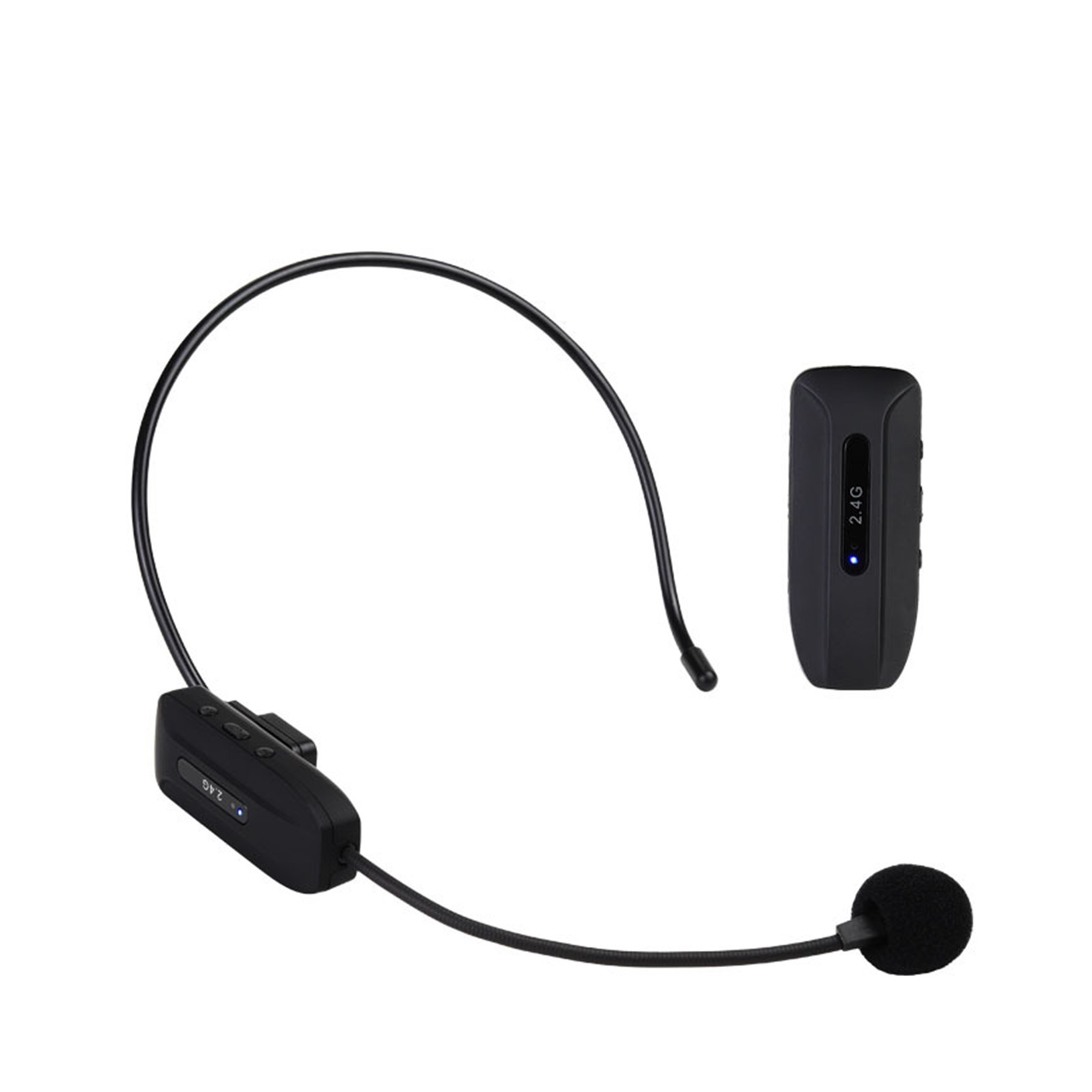 2.4G Head-mounted Wireless Microphone Transmitter With Receiver For ...