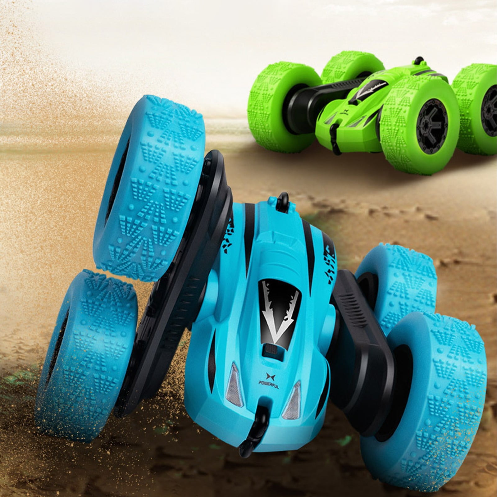 2.4G High-Speed Mini Double-Sided Stunt RC Car, 360° Rotating Tumbling Remote Control Toy Car ...