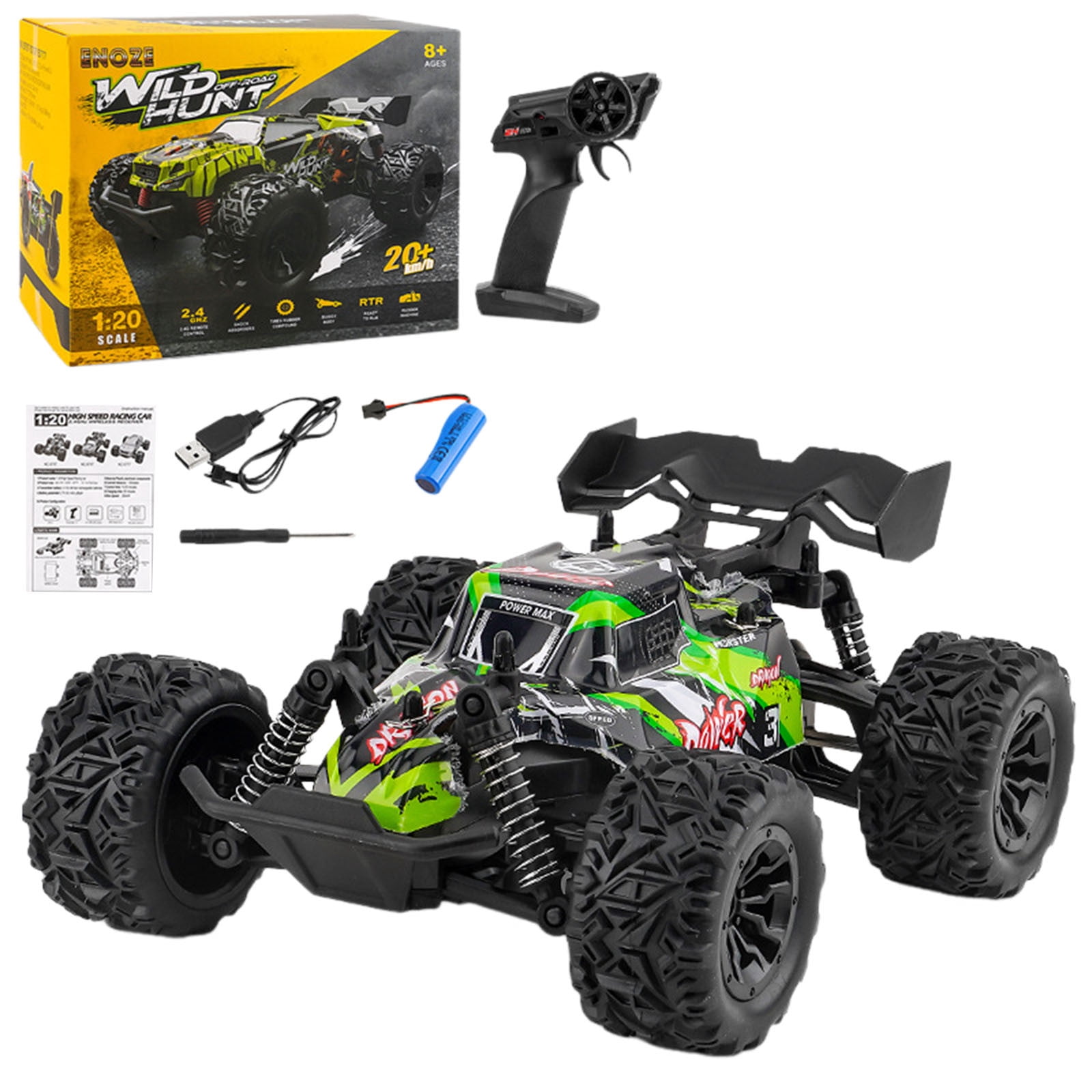 2.4G High Speed Remote Control Car for Kids Off Road RC Toy with ...