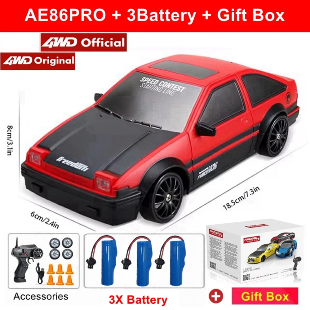 2.4G High speed Drift Rc Car 4WD Remote Control AE86 Model GTRPRO ...