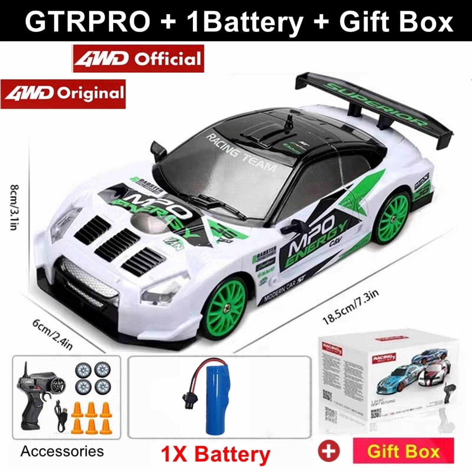 2.4G High speed Drift Rc Car 4WD Remote Control AE86 Model GTRPRO ...