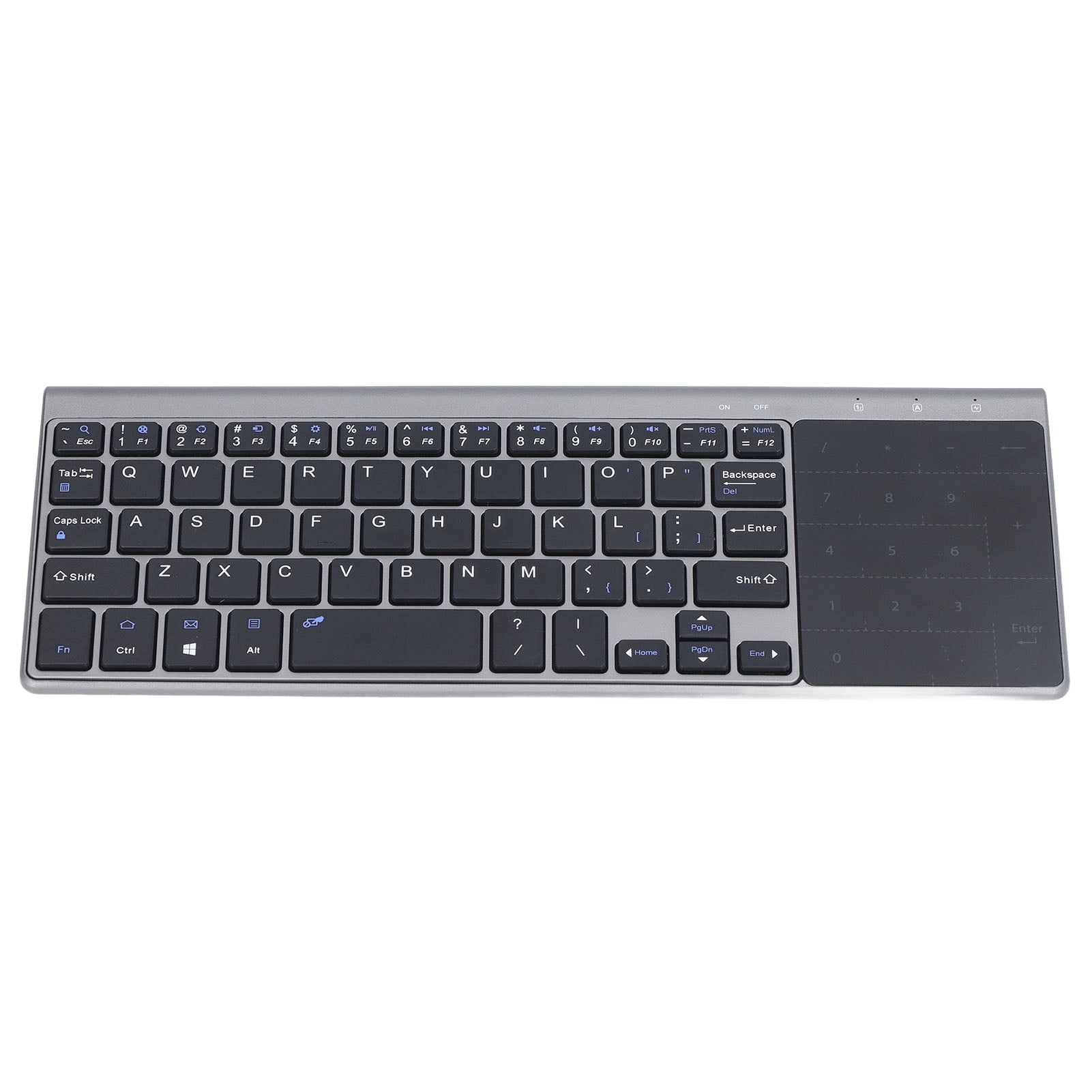 2.4G Keyboard, Keyboard with Touchpad, Keyboard 59 Key Ultra Thin, Mini Portable Keyboard with ...