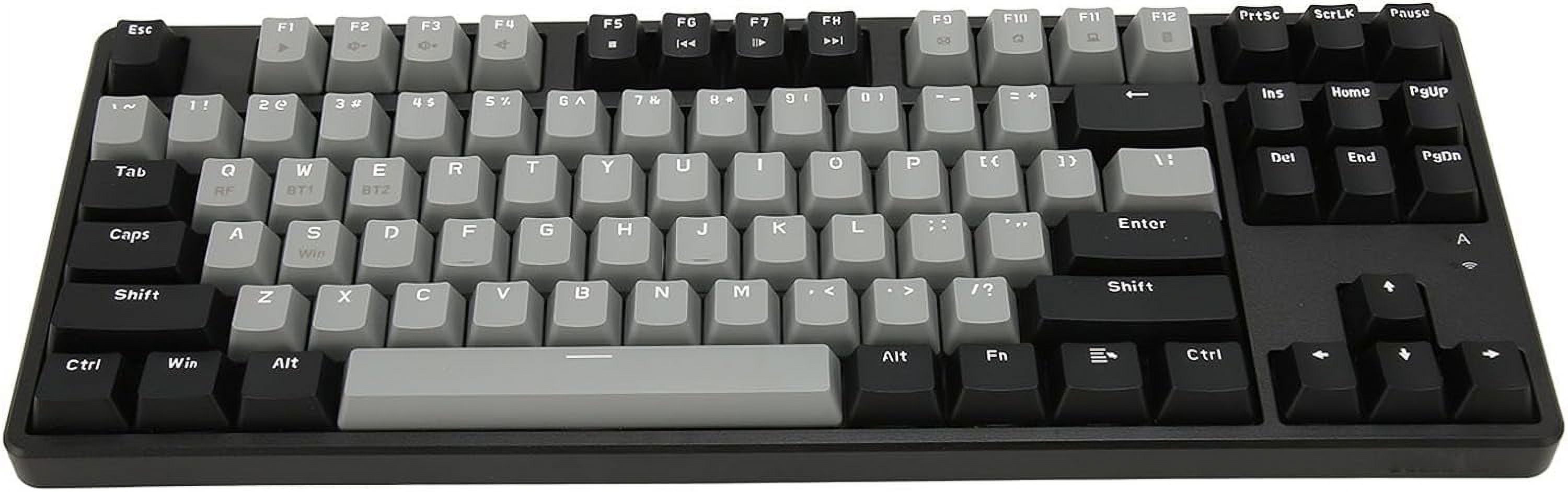 2.4G Keyboard, Sensitive 87 Keys Dual Mode 19 Key Conflict Mechanical ...