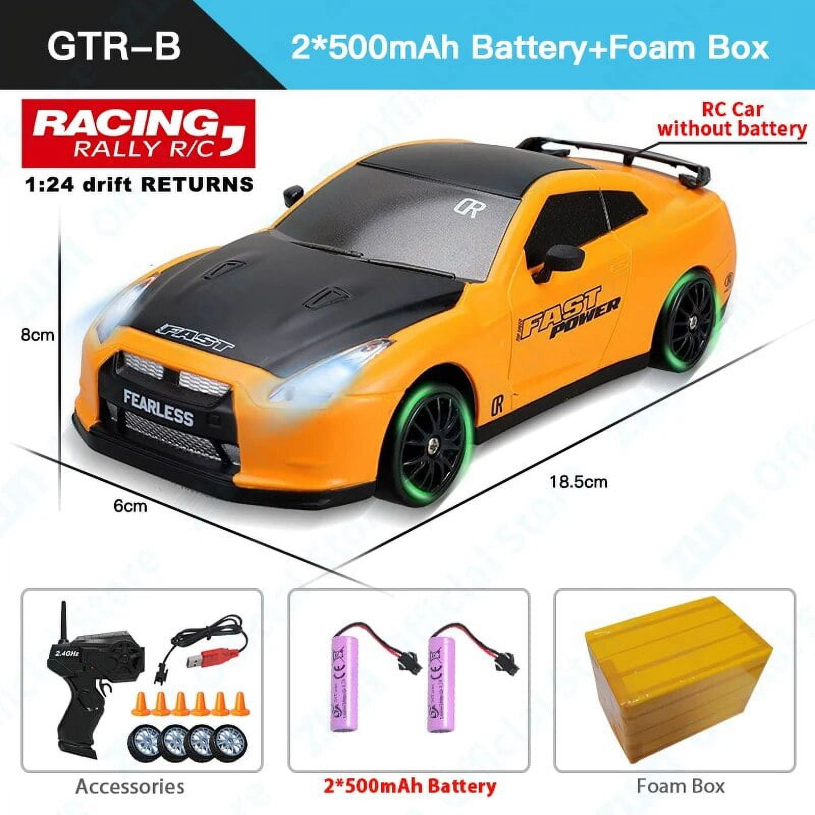 2.4G RC CAR With LED Light 4WD Remote Control Drift Cars Professional ...