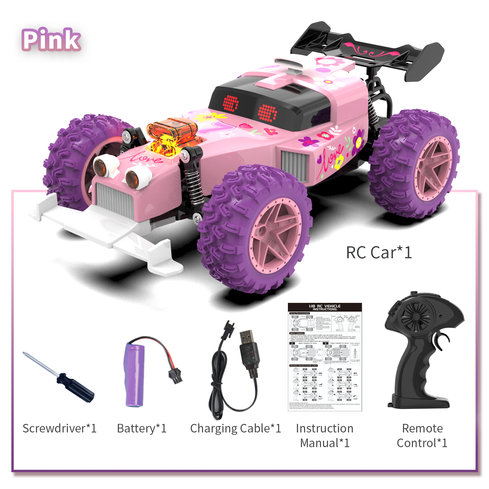 2.4G RC Car 20KM/H 1:16 JJRC Q217 Remote Control Racing Car with Lights ...