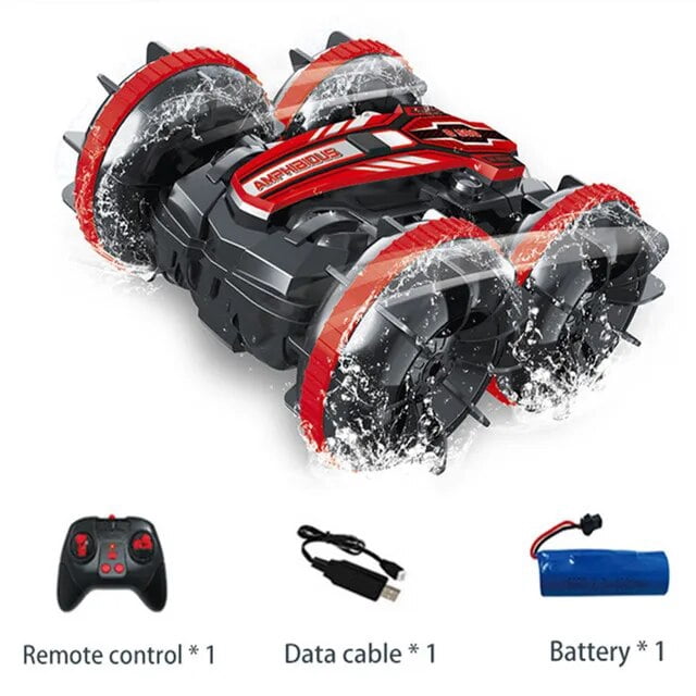2.4G RC Stunt Car Toys for Boys Remote Control Double Sided Flip ...