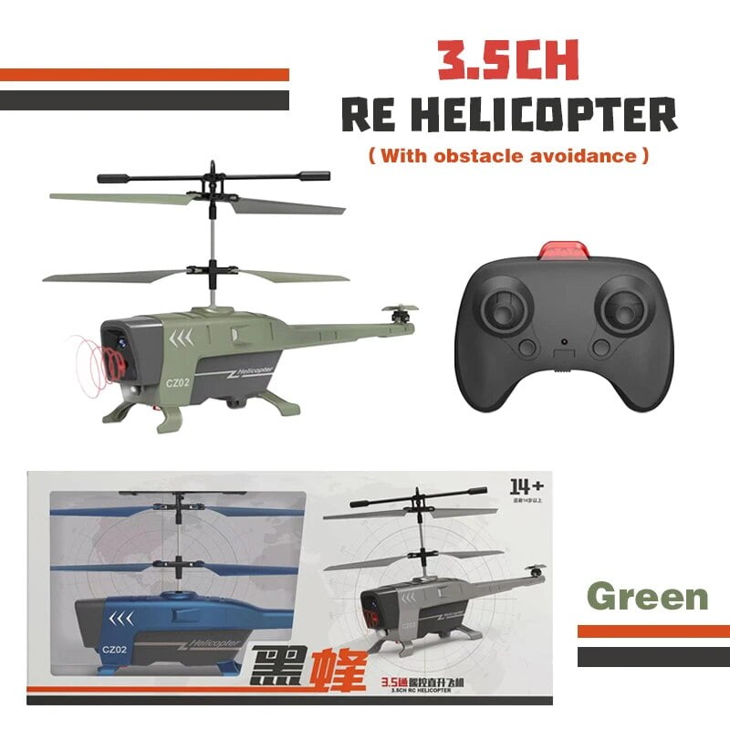 2.4G Rc Helicopters 3.5CH Remote Control Airplane with Lights Obstacle ...