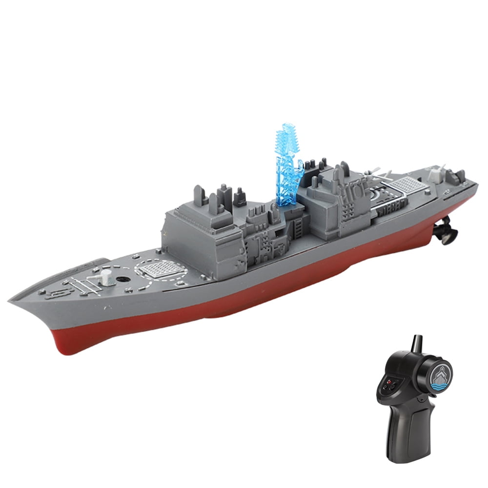 2.4G Remote Control Boat Waterproof High-Speed Simulation Ship Warship ...