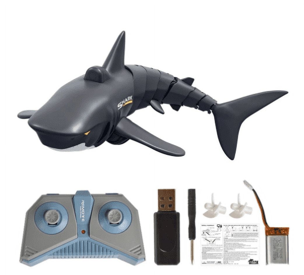 2.4G Remote Control Shark Toy 1:18 Scale High Simulation Shark Shark ...