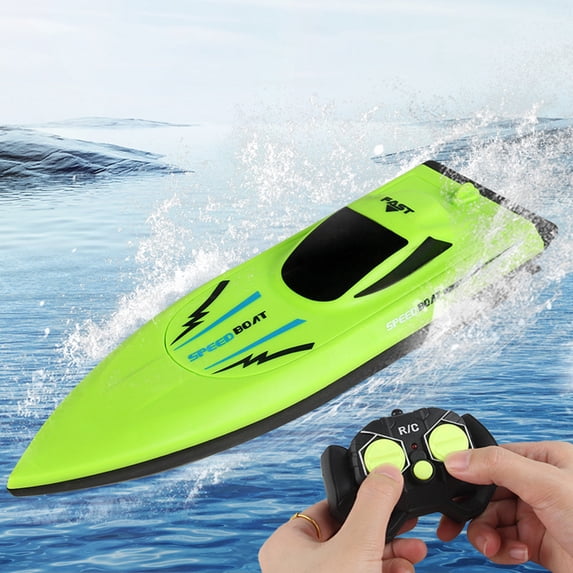 2.4G Remote Control Speedboat, Double Propeller Electric RC Boat ...