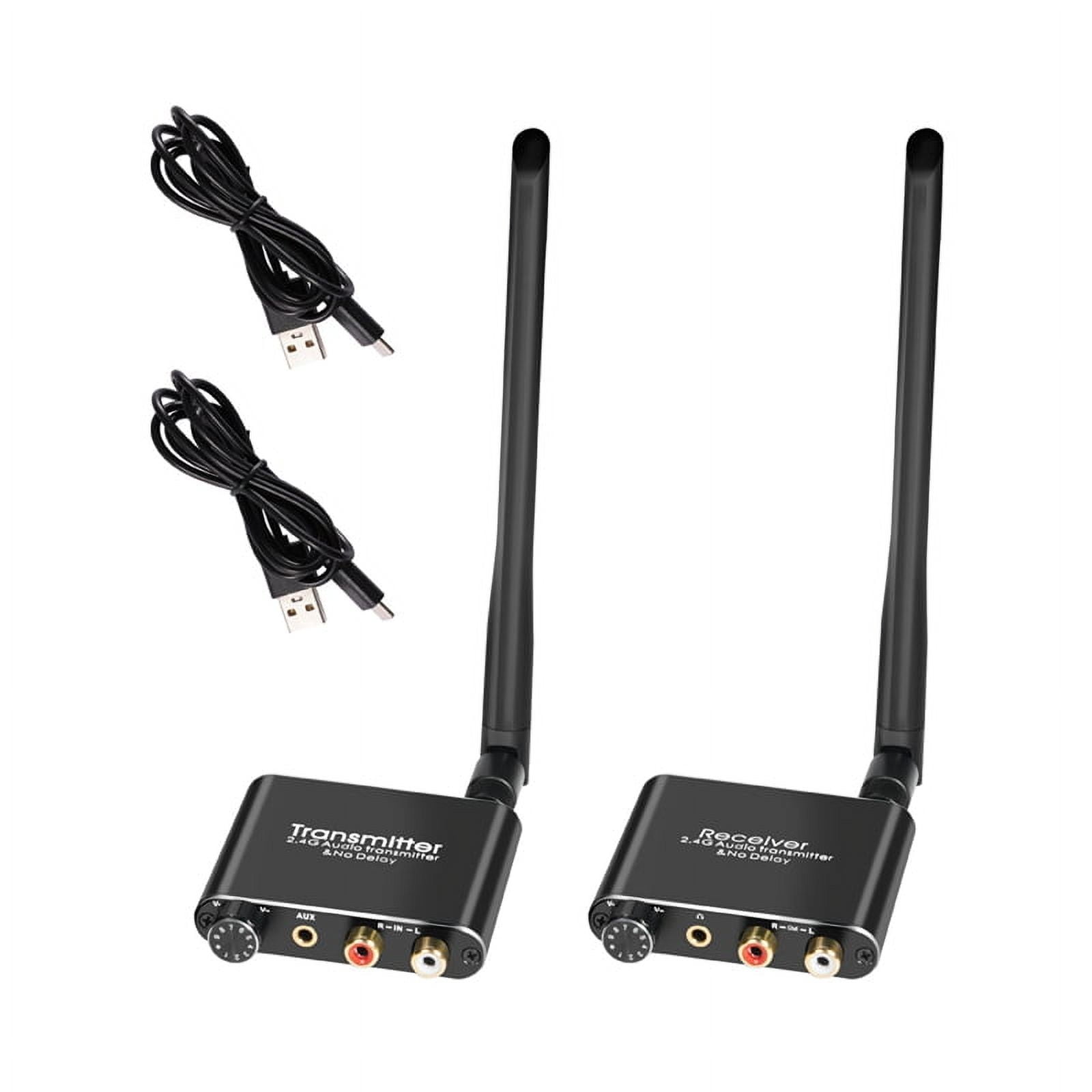 2.4G Wireless Audio Adapter Extensor Transmitter and Receiver 50M Lan ...