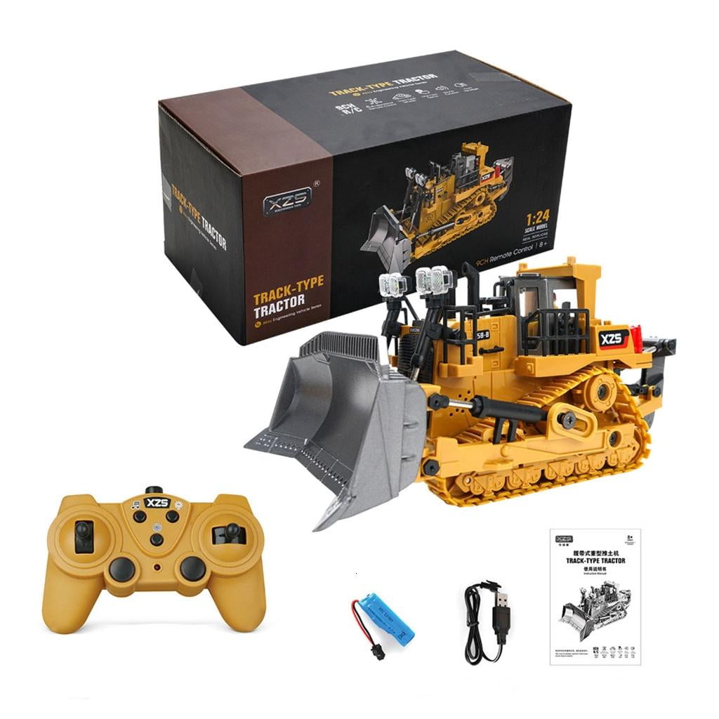 2.4G Wireless Control Pushdozer Car Toy 9CH R/C Truck Vehicle ...