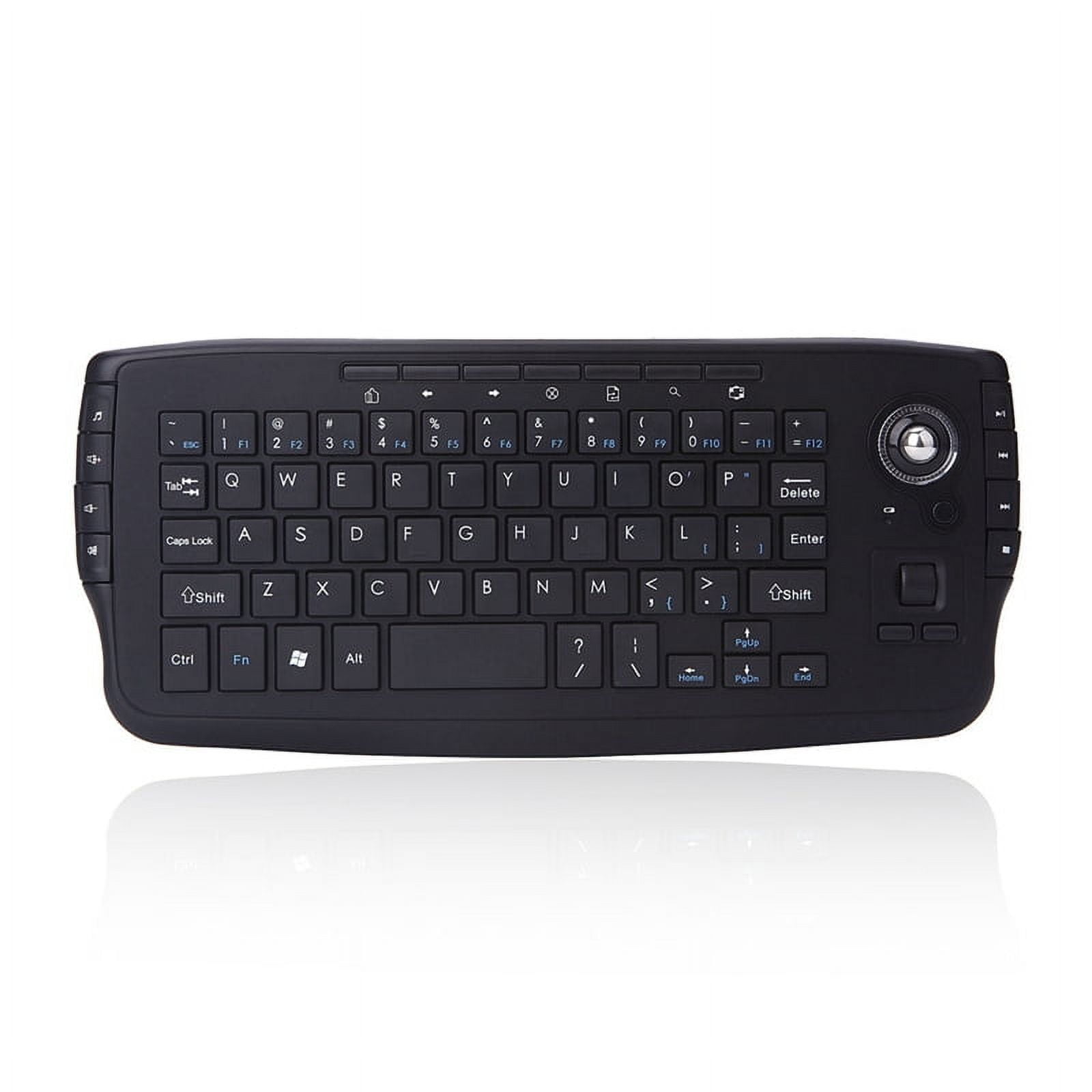 2.4G Wireless Ergonomic Mini Keyboard Gaming with 15 Multimedia Keys ...