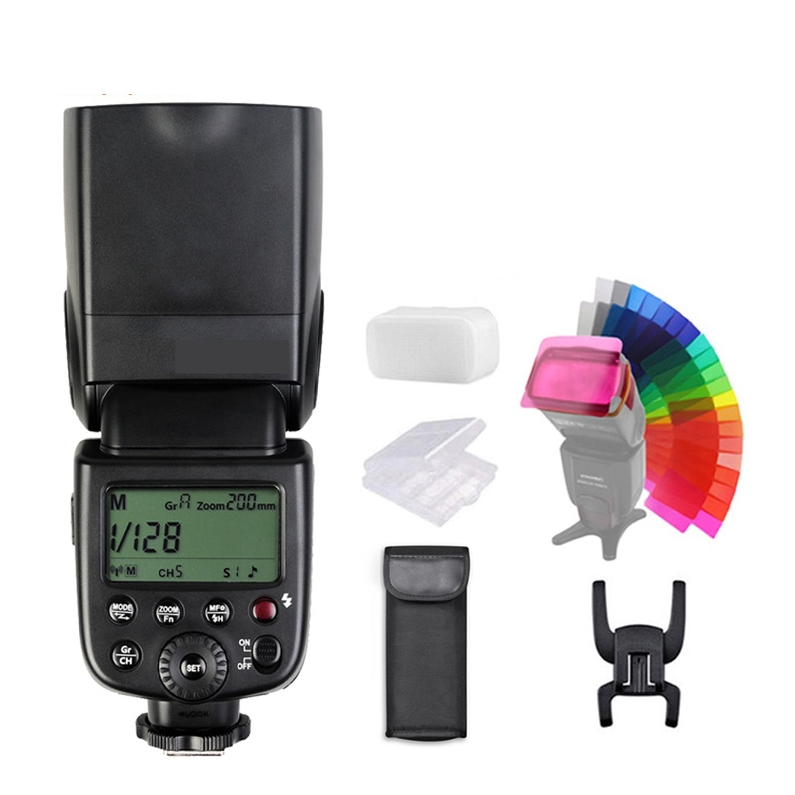 2.4G Wireless GN60 Master/Slave Camera Flash Speedlite Speedlight ,Long ...