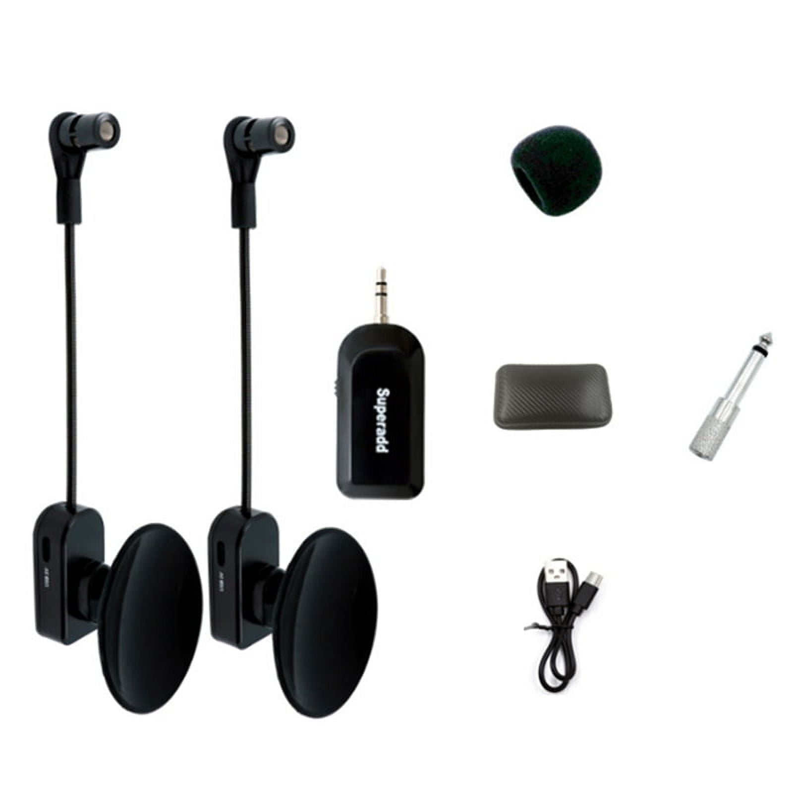 2.4G Wireless Instrument Microphone Receiver with Removable Suction Cup ...