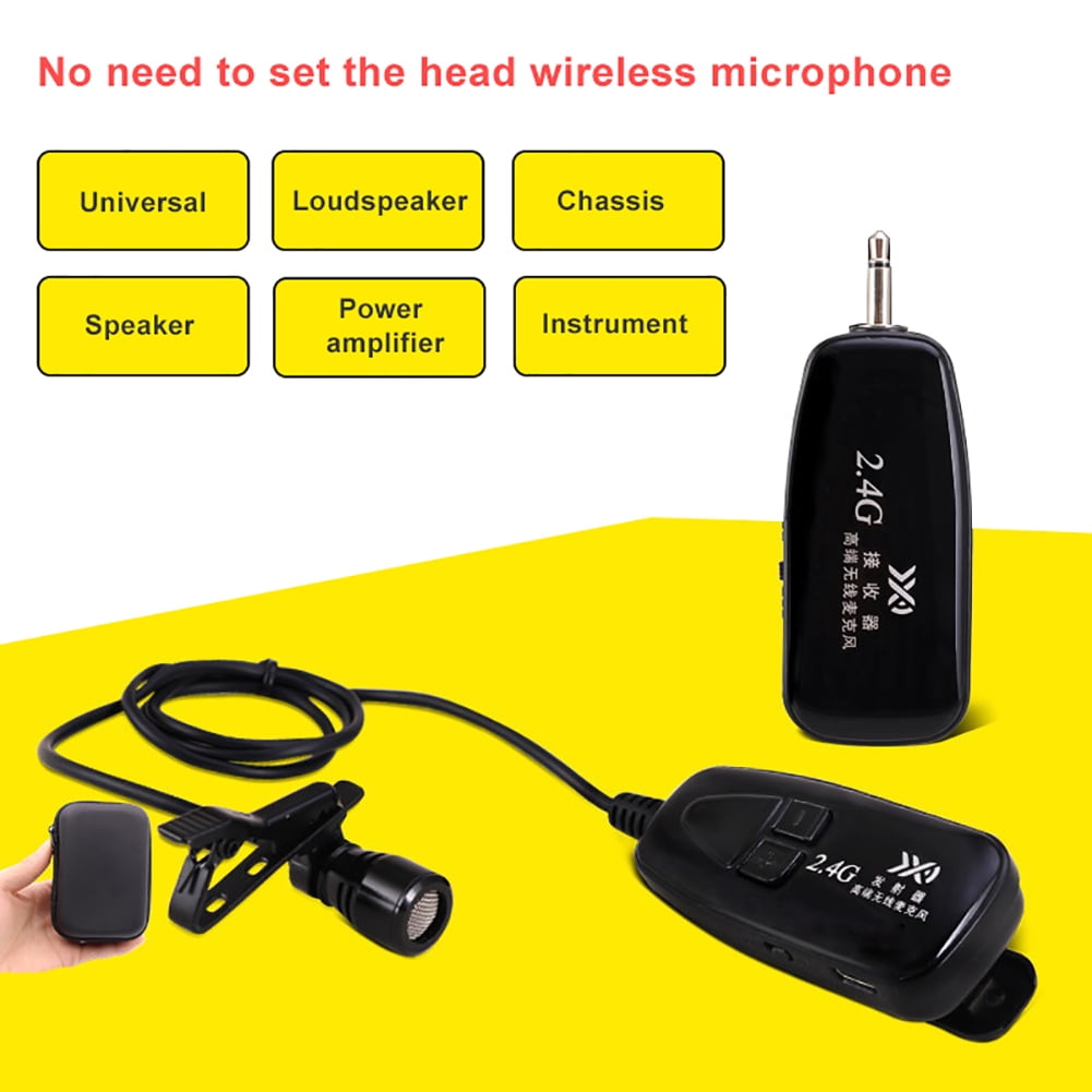2.4G Wireless Microphone Automatch Condenser Headset with Metal Collar ...