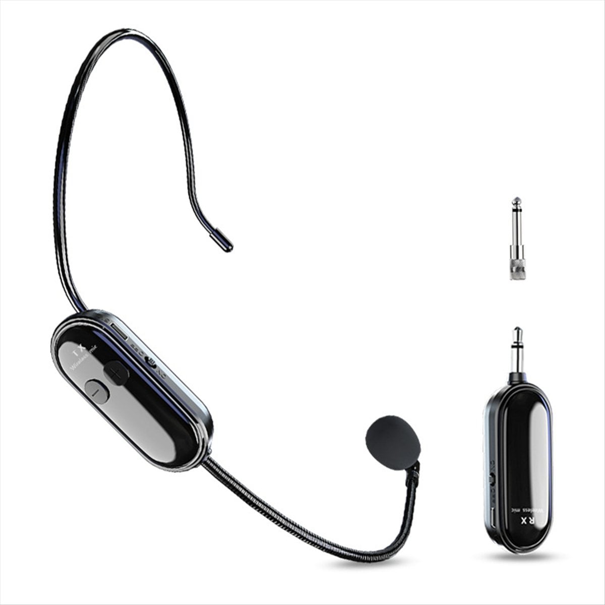 2.4G Wireless Microphone Headset Long Range Head Handheld Mic 2 in 1 ...