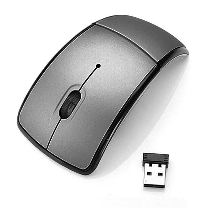 2.4G Wireless Mouse Foldable USB Receiver Folding Optical Mouse Mice ...