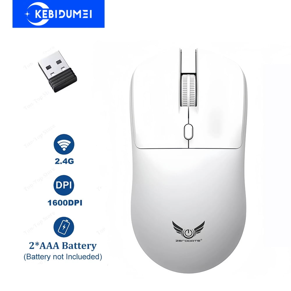 2.4G Wireless Mouse Gaming Mouse 3 Levels 1600 DPI Optical Office Mouse ...