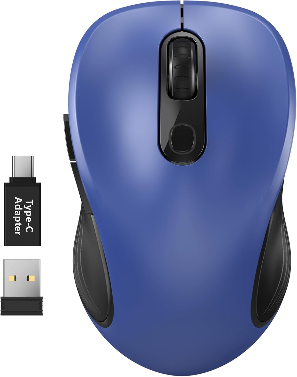 2.4G Wireless Mouse for Laptop, Ergonomic Computer Mouse with USB ...
