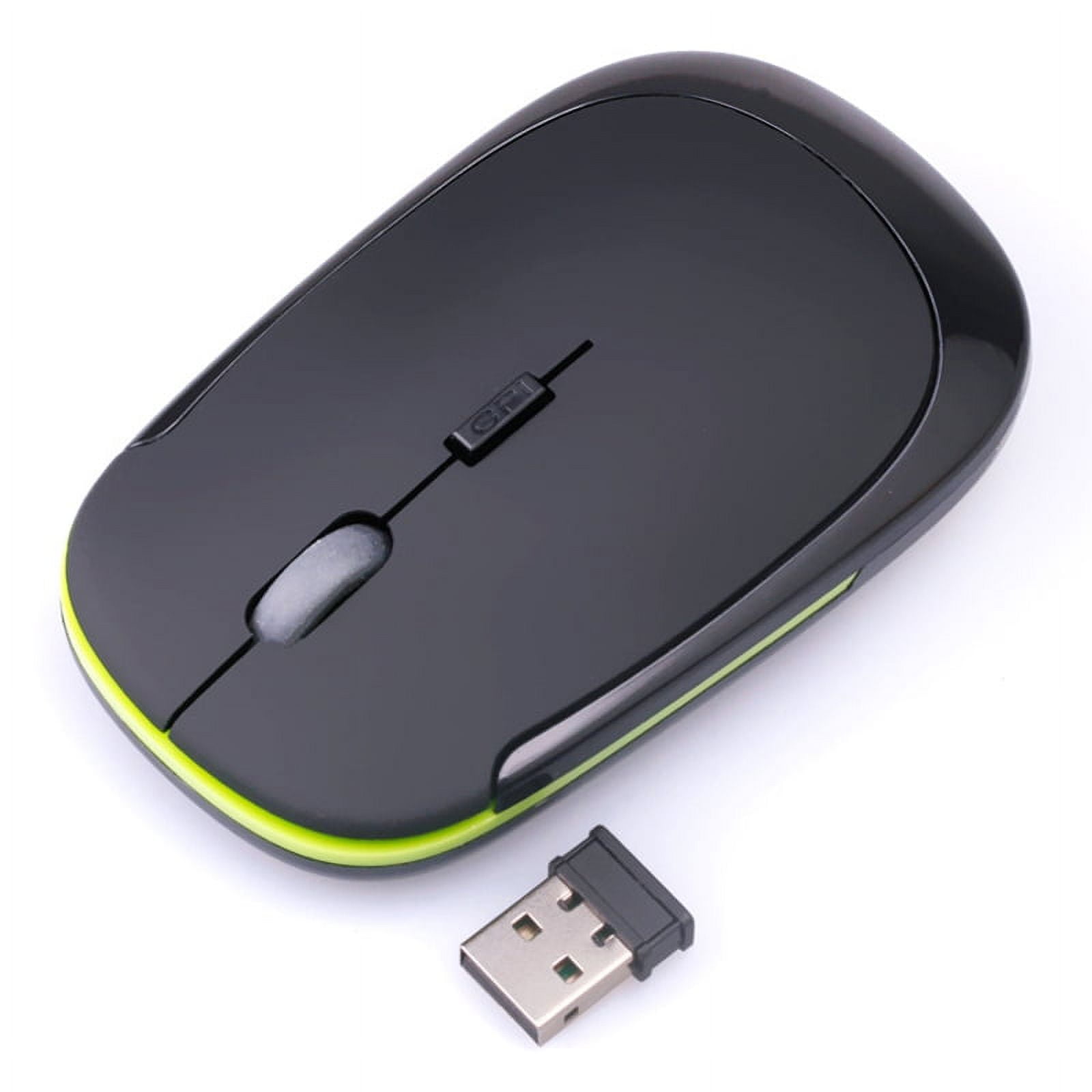 2.4G Wireless Mouse USB 2.0 Receiver Super Slim Mini Cute Optical ...