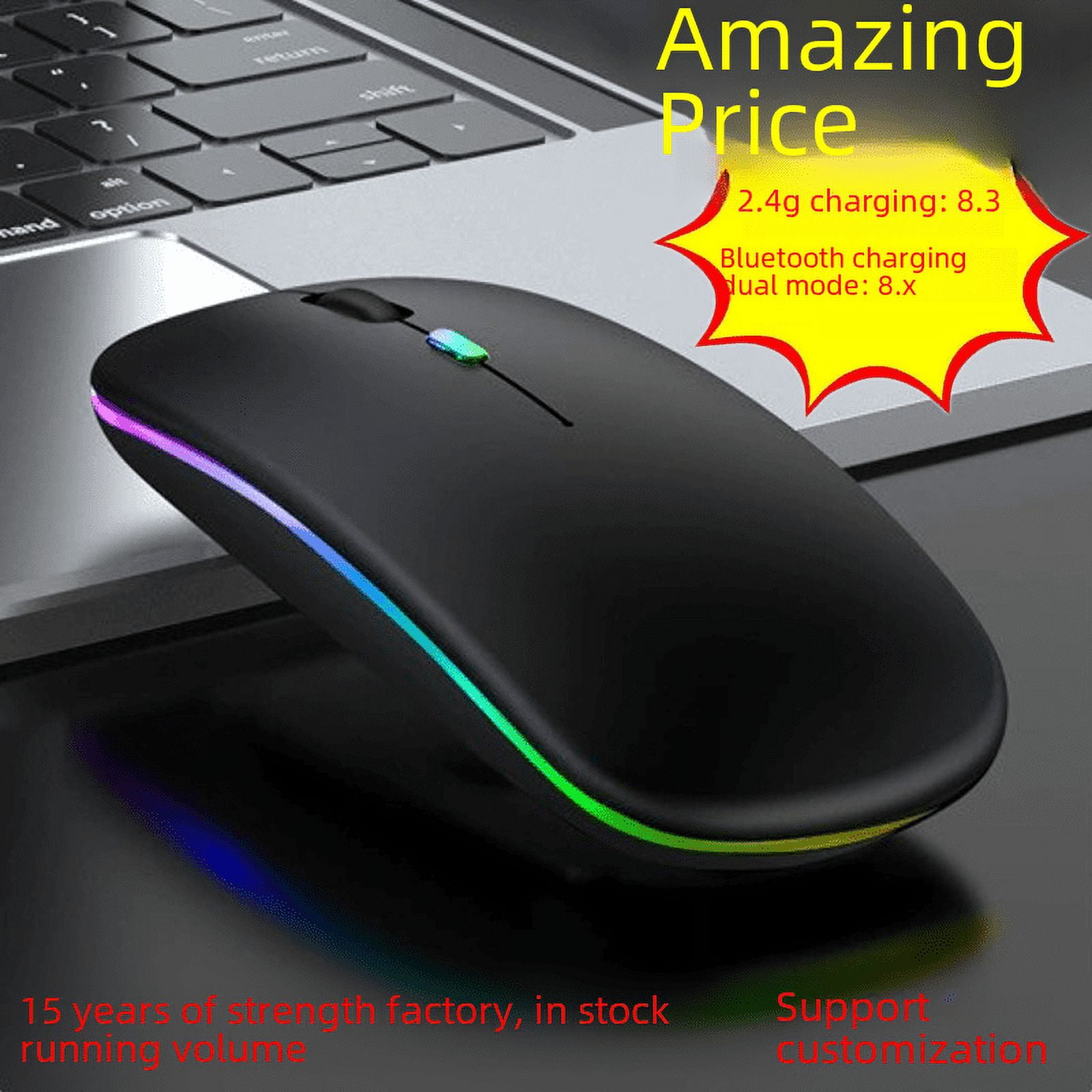 2.4G high-speed ultra-thin charging mute Bluetooth dual-mode three-mode ...