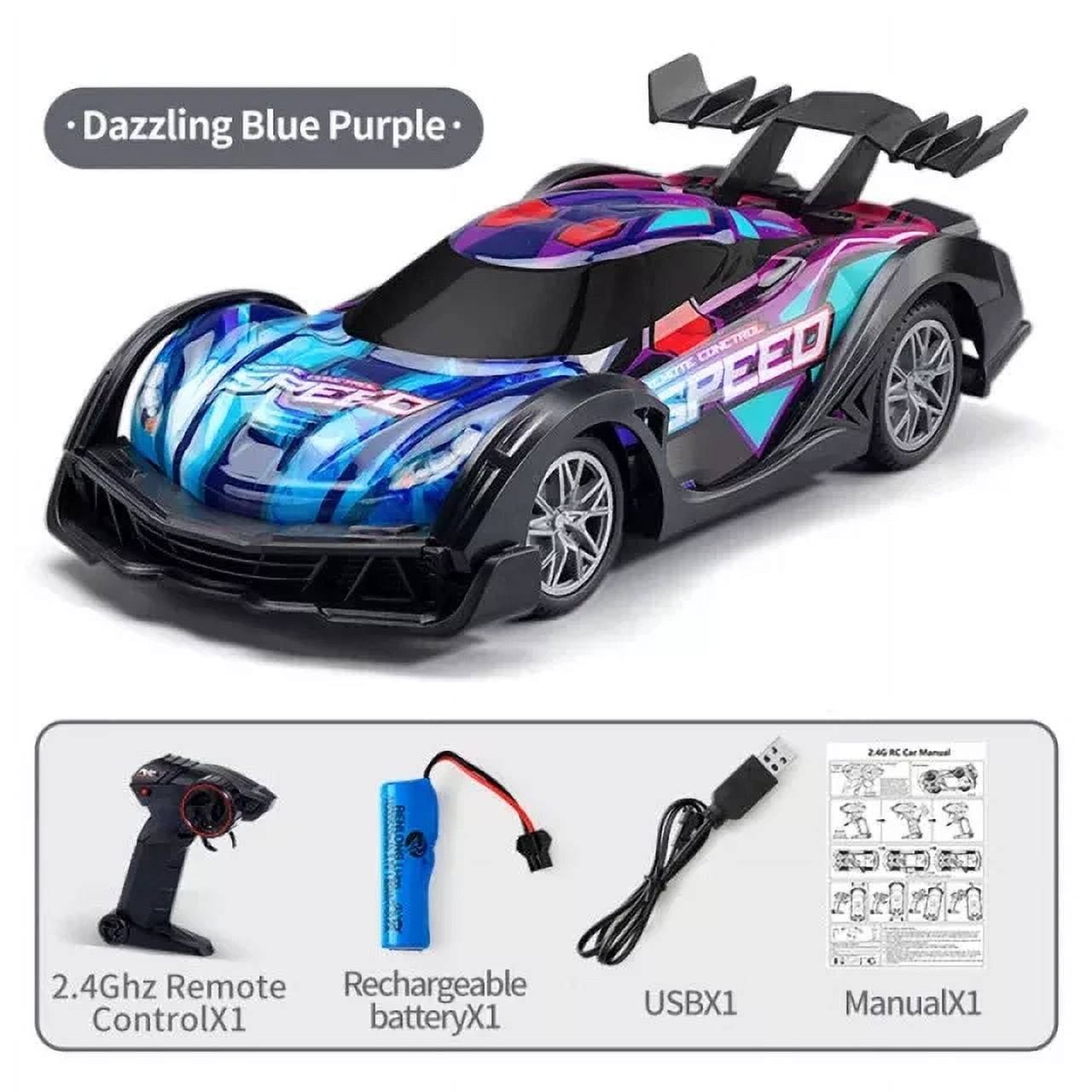 2.4GHZ RC Drift Car 4WD Drifting Toy Car Remote Control Racing Car For ...