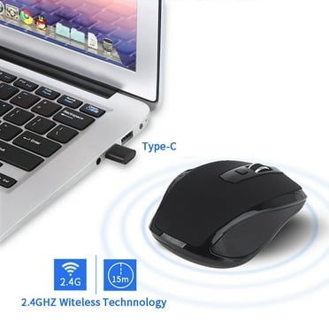 2.4GHZ Type C Wireless Mouse for Macbook and Pro Stable Connection with ...