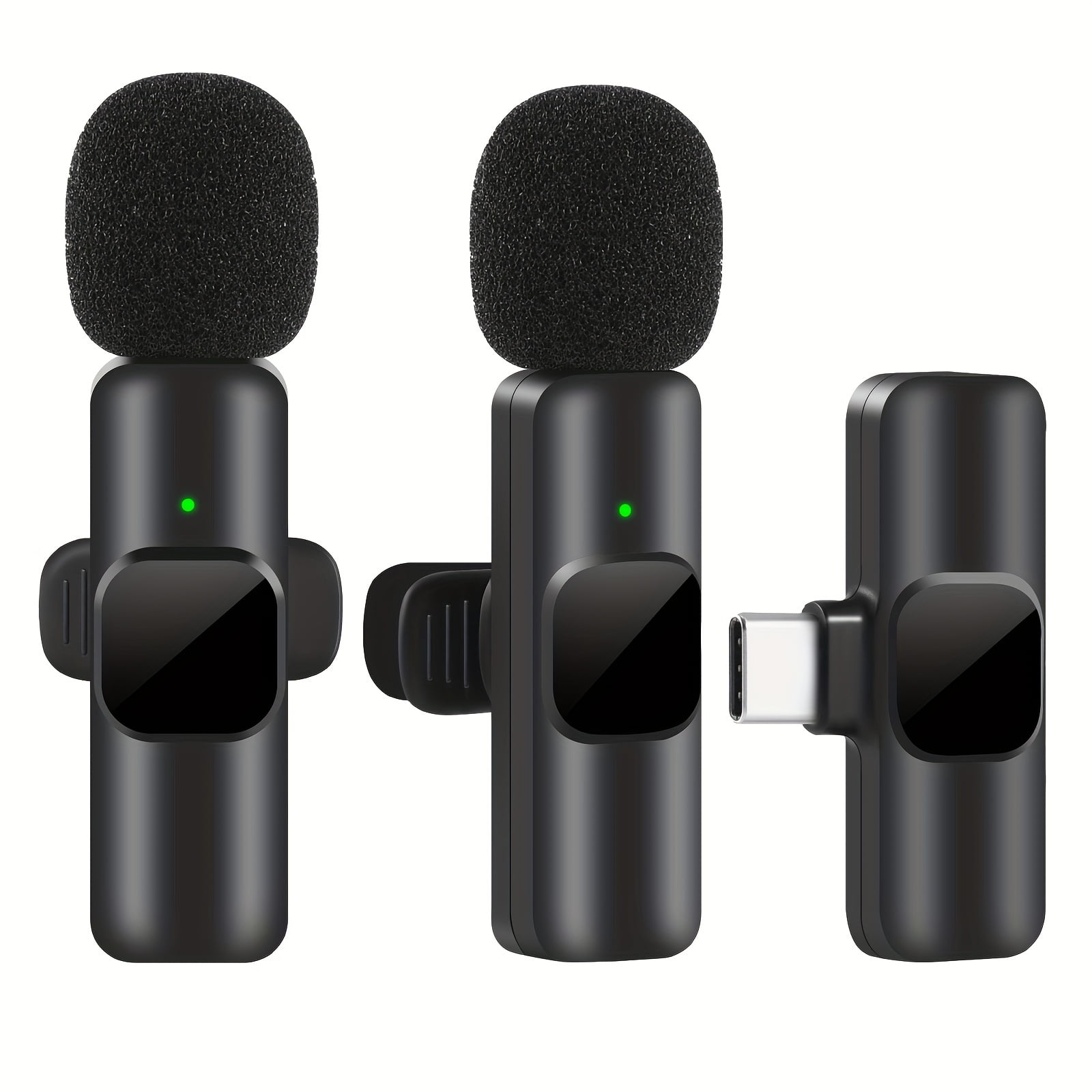 NOBRAND 2.4GHz Wireless Lavalier Microphone, Portable Audio Recording ...