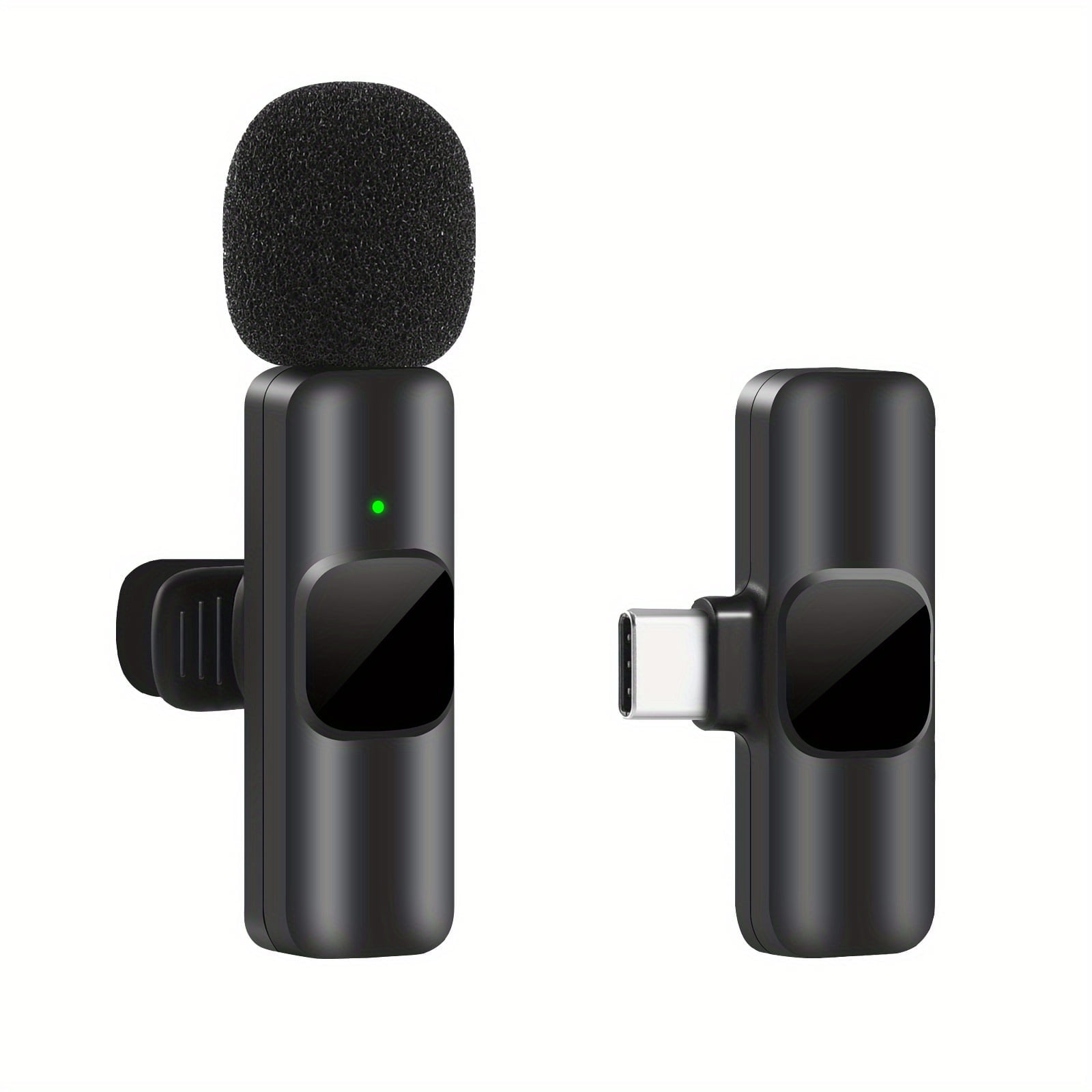2.4GHz Wireless Lavalier Microphone, Mini Lapel Mic for iPhone, Android ...