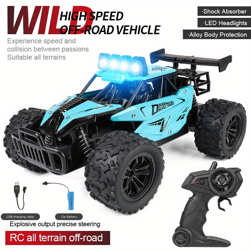 2.4GHz 1:16 Alloy Off-Road RC Car, High-Speed All-Terrain Vehicle with ...
