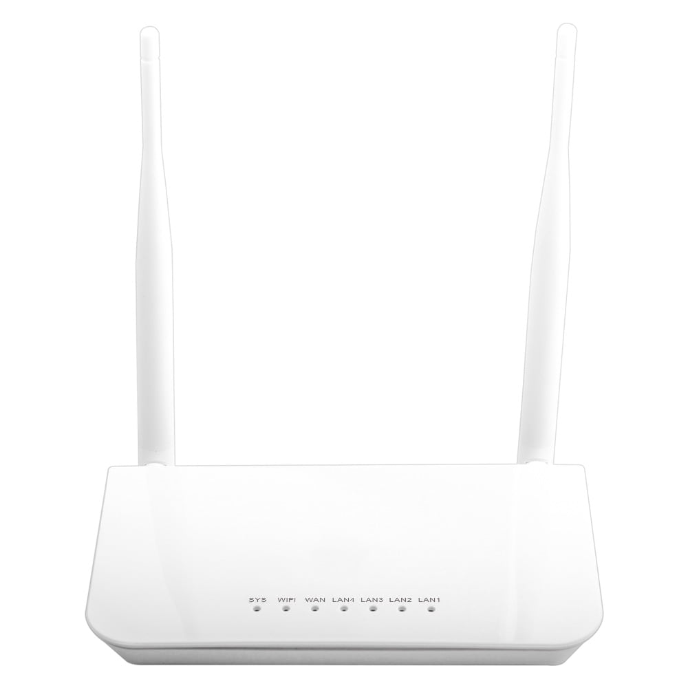 2.4GHz 300Mbps Wireless WiFi Router with Fixed Antenna 1 WAN + 4 LAN ...