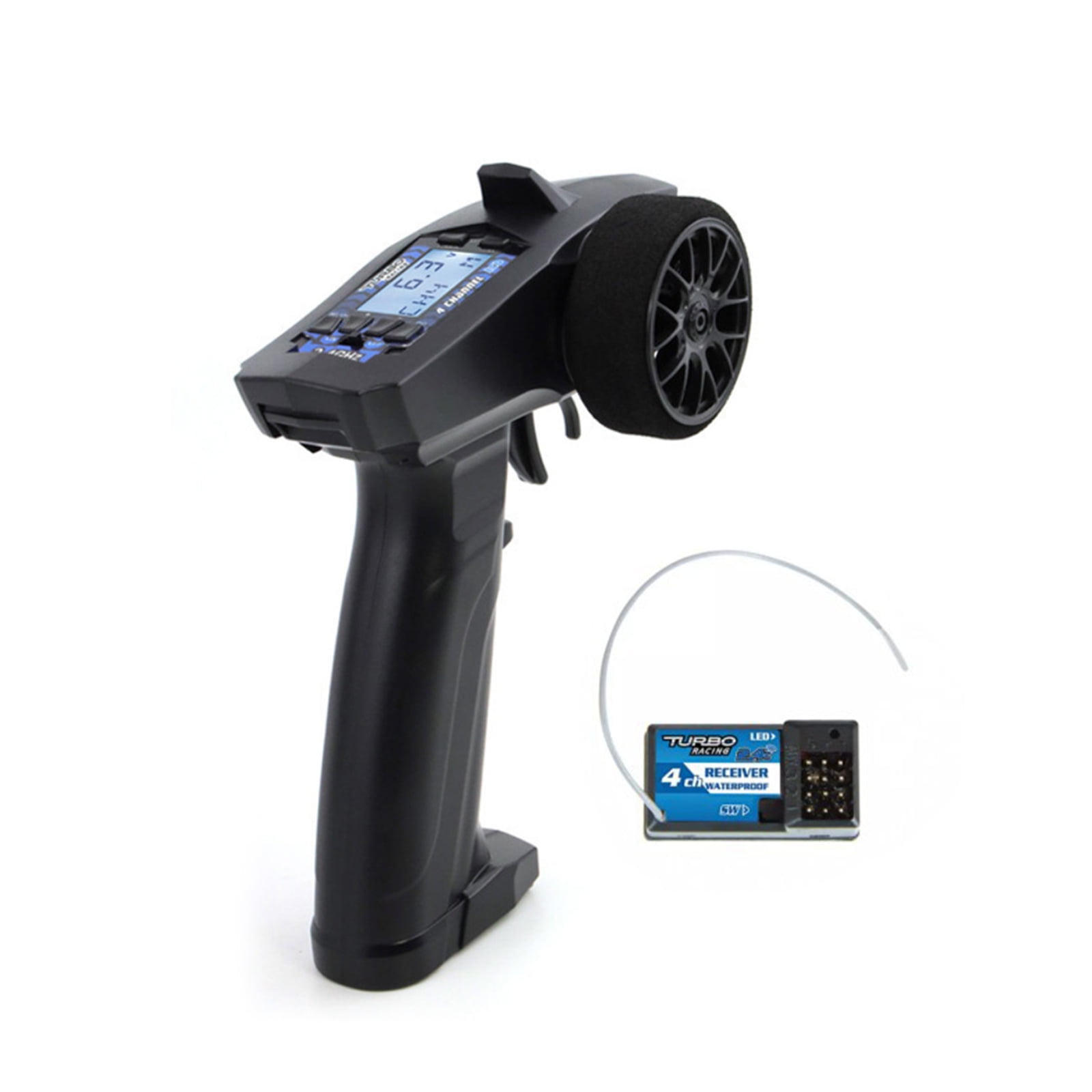 2.4GHz 4CH Remote Control Set for Car and Boat Models Mini Design, LCD ...