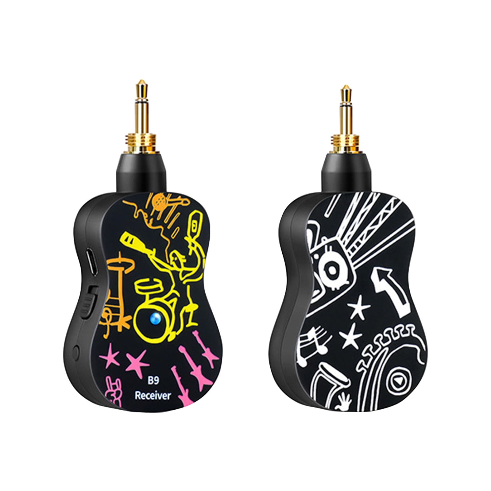2.4GHz Mini Wireless Guitar System with 4 Channels Electronic Musical ...