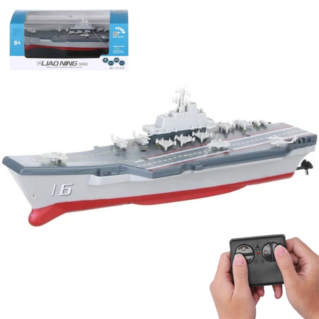 2.4GHz RC Radio Remote Control Navy Aircraft Carrier ship Boat-Warship ...