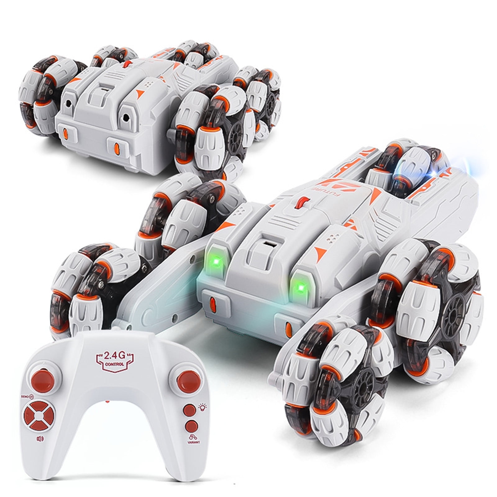 2.4GHz RC Stunt Car with 360° Rotation & Double-Sided Driving - LED ...