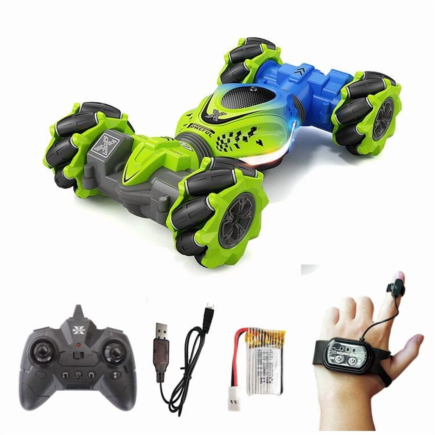 2.4GHz RC and Gesture Control 4WD 360 Rotation Stunt Drift Toy Car for Kids - Walmart.com