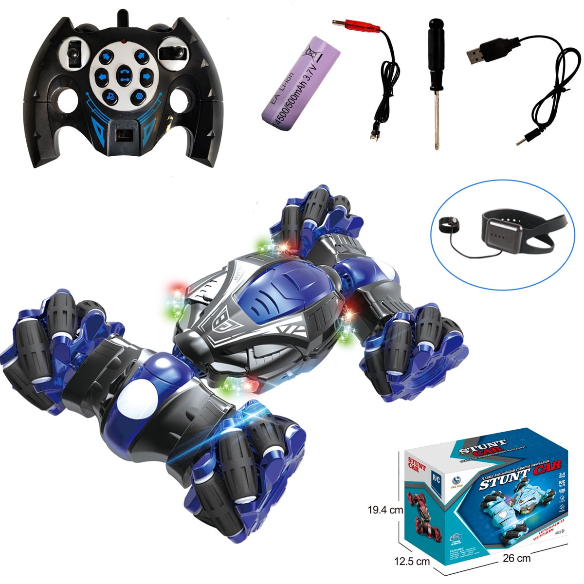 2.4GHz Rc Remote Control Car Toy 15Km/h Deformation Toys Off-road ...