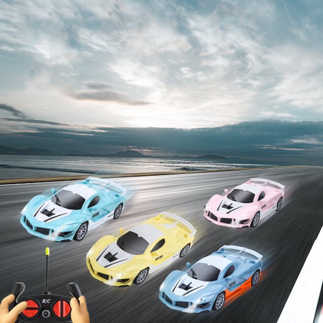 2.4GHz Remote Control Car, 4-Channel RC Car Toy with 20m Range, 6-Hour ...