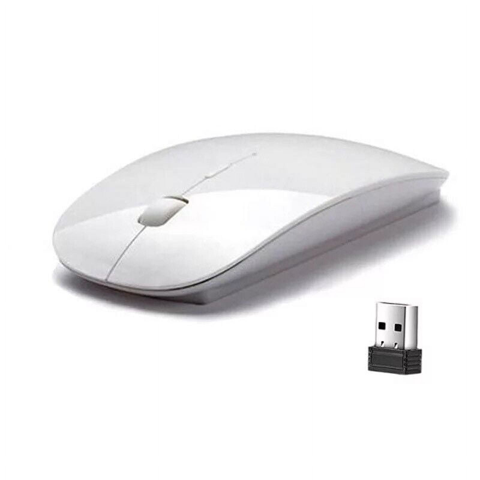 The Perfect Part 2.4GHz USB Wireless Optical Mouse, Slim White, for Mac ...