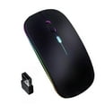 2.4GHz Wireless Bluetooth Optical Mouse with Dual Connection, 3 ...