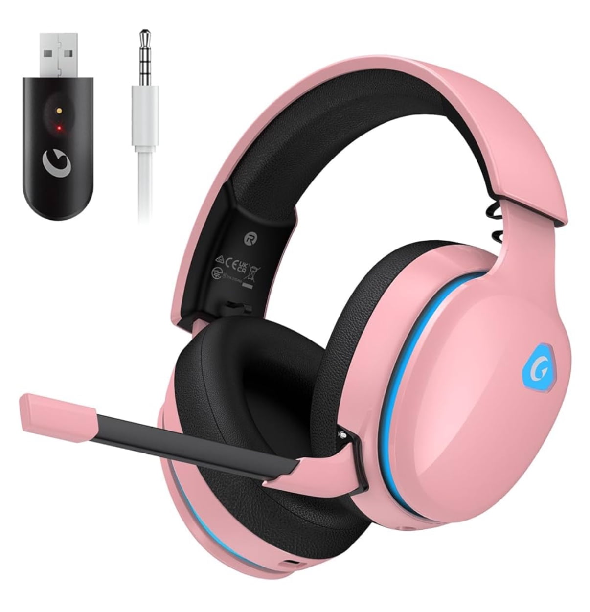 2.4GHz Wireless Gaming Headset for PS5, PS4, PC, Nintendo Switch ...