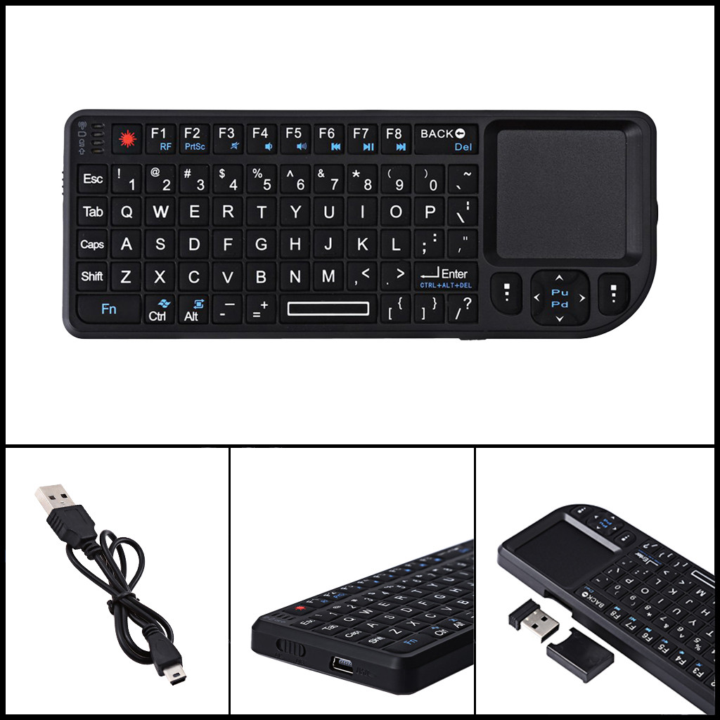 Lmniu 2.4GHz Wireless Mini Touchpad Keyboard With IR Light Keyboard For ...