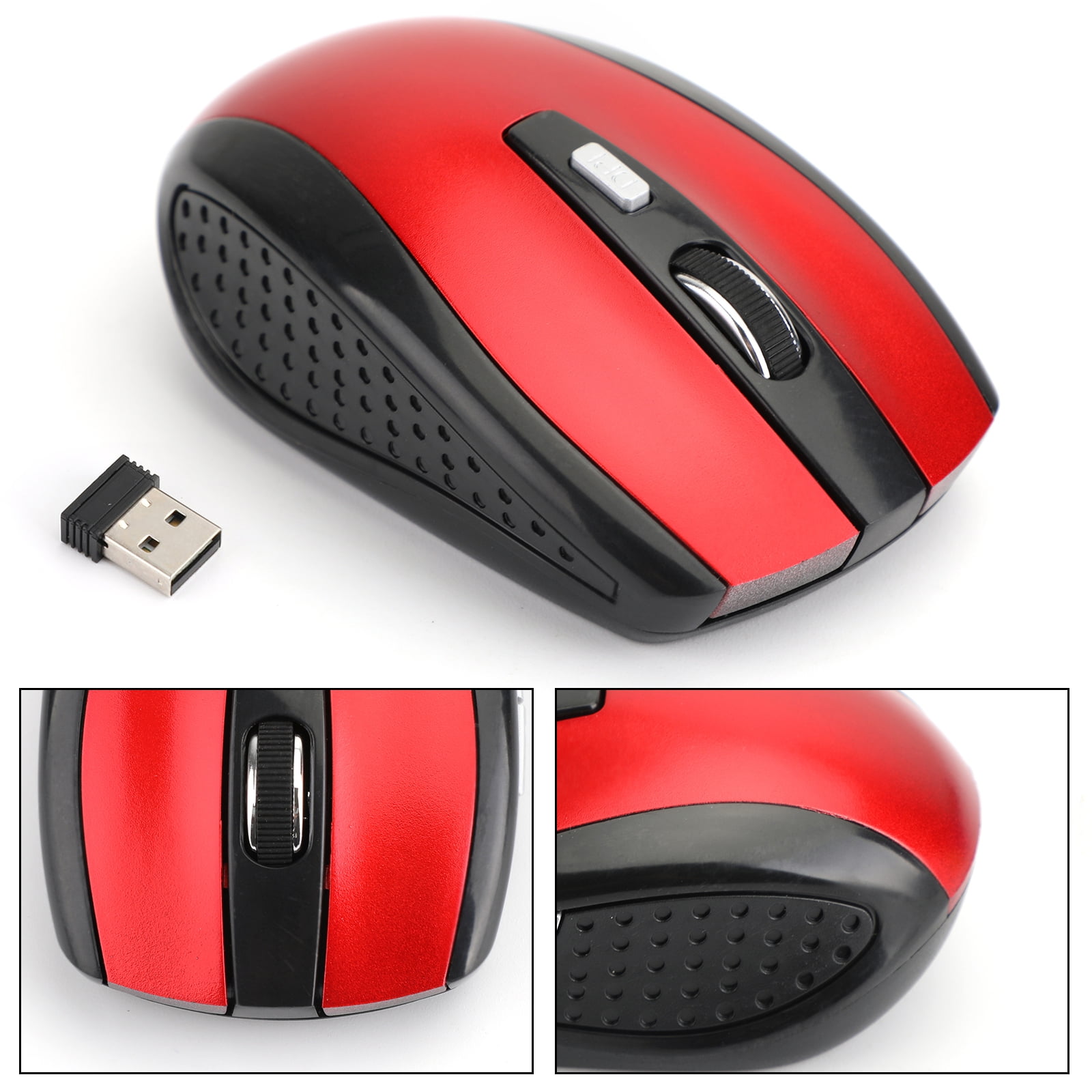 2.4GHz Wireless Mouse Adjustable DPI Mouse 6 Buttons Optical Gaming ...