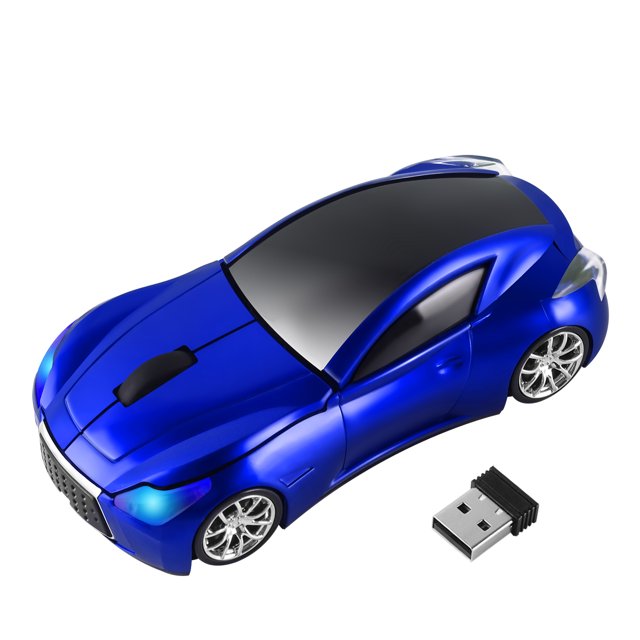 2.4GHz Wireless Mouse Cool 3D Sport Car Shape Ergonomic Optical ...